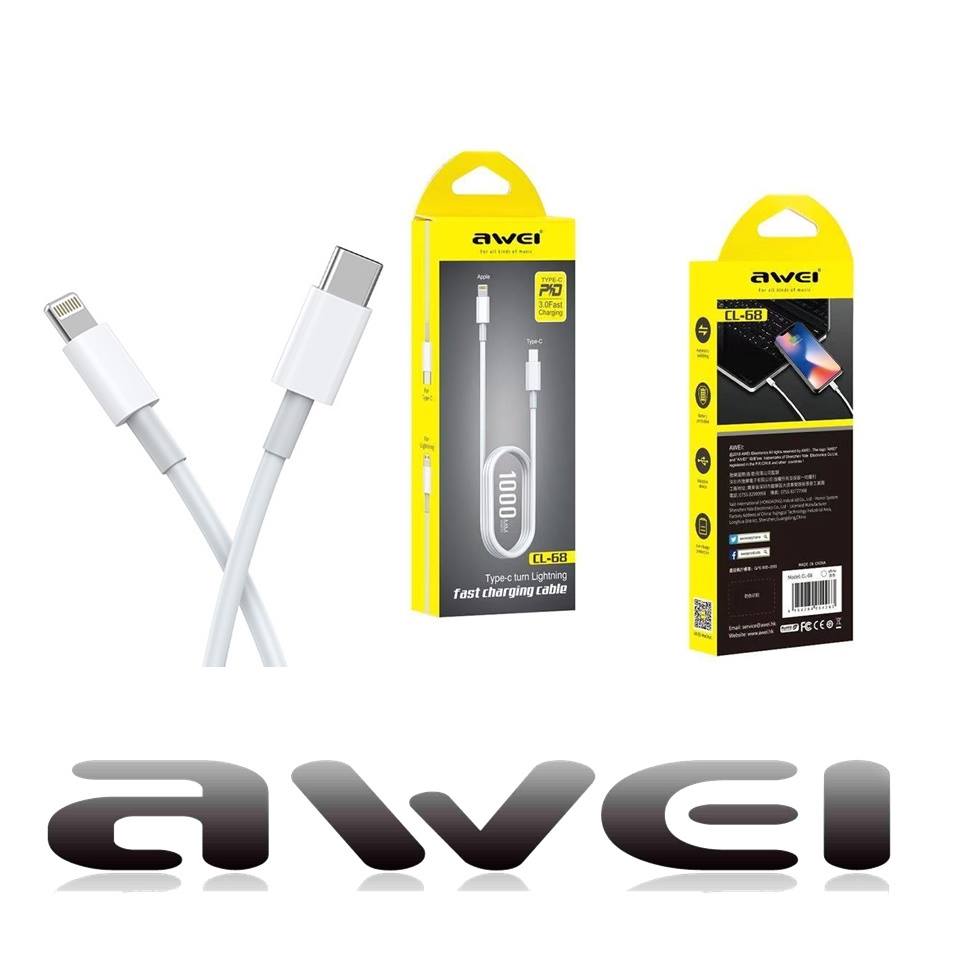 Awei CL-68 Type C to Lightning Cable – Fonex (Fiji) Pte Limited
