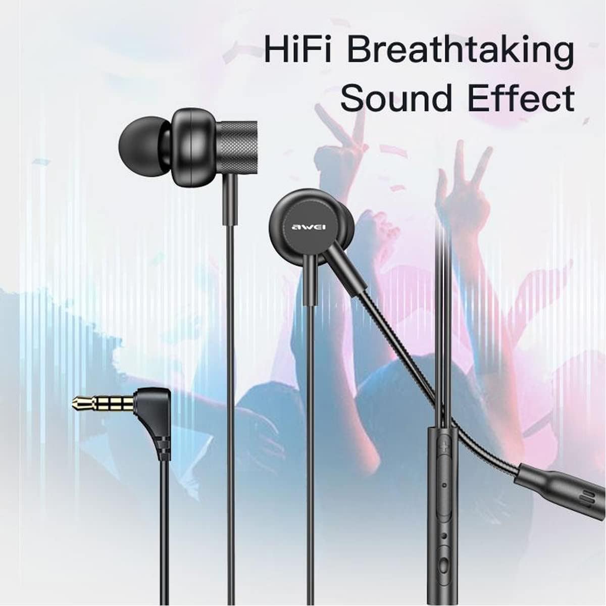 Awei ES-180i Gaming Earpiece – Fonex (Fiji) Pte Limited