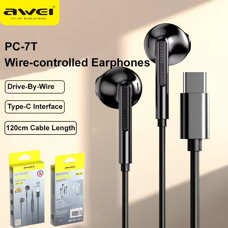 Awei PC-7T Type C Earpiece – Fonex (Fiji) Pte Limited